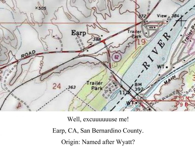 Earp California – Humor on the Map